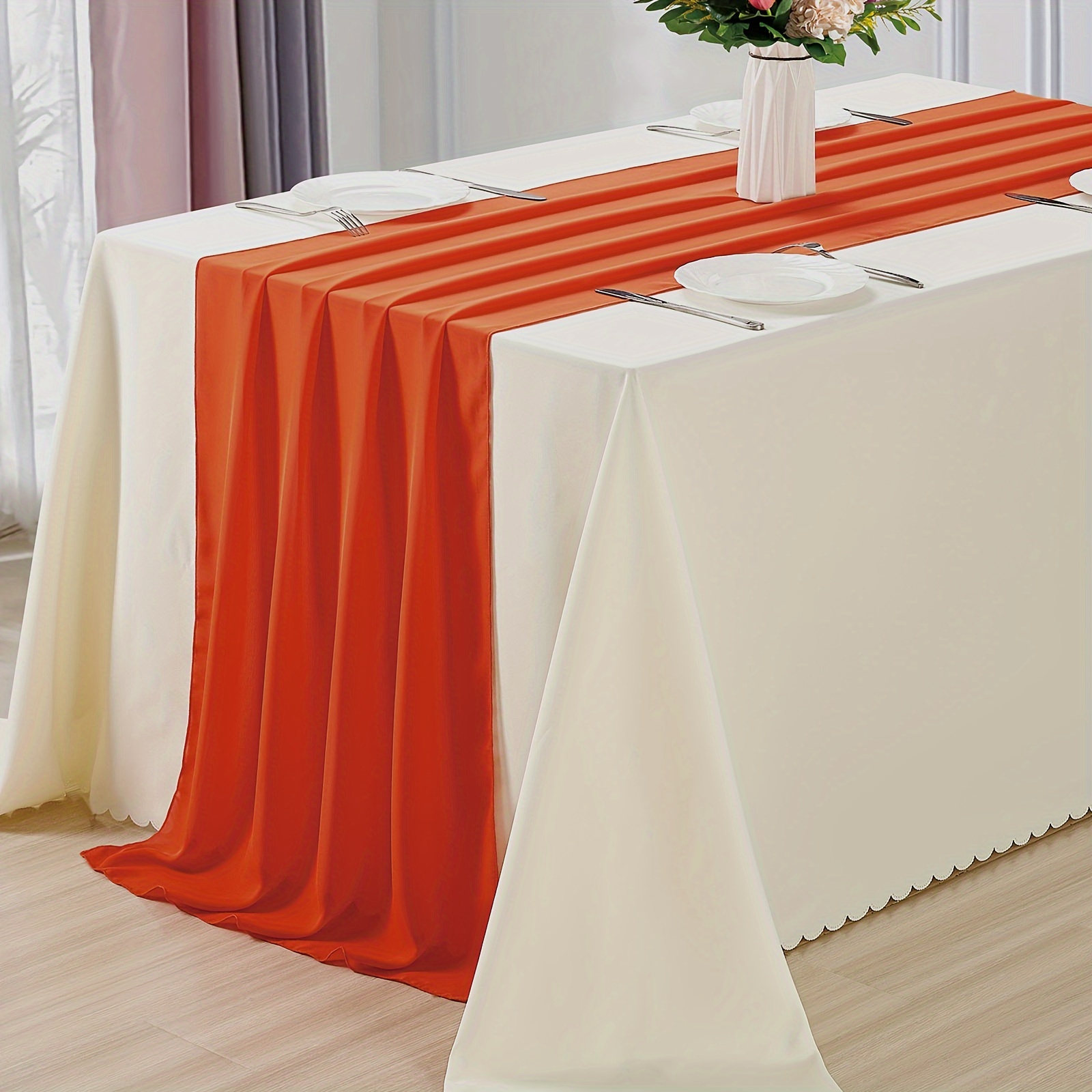 Table Runner Romantic Boho Rustic Wedding Table Runner Sheer - Temu ...