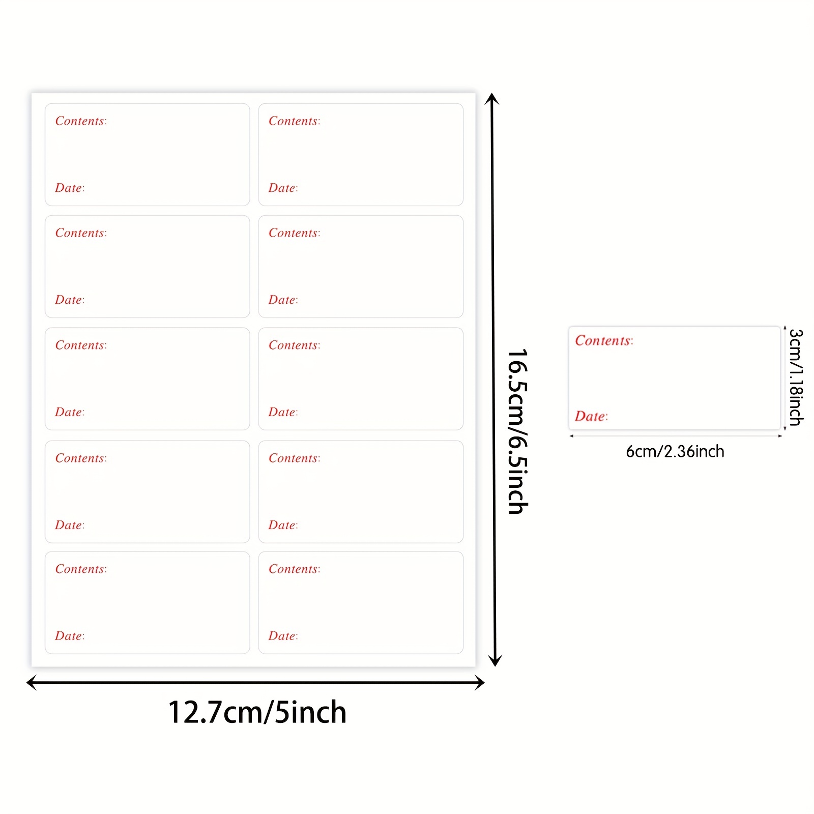 Removable Red Font Freezer Label Household Kitchen Food - Temu United ...