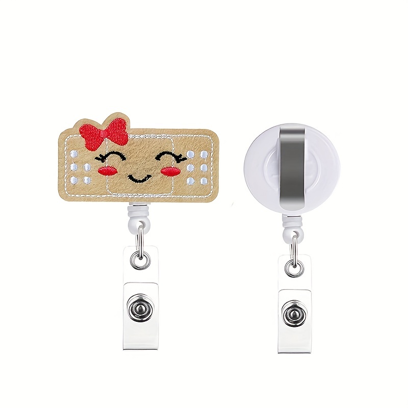 Embroidery Patterns Retractable Id Badge Holder Badge Reels - Temu ...