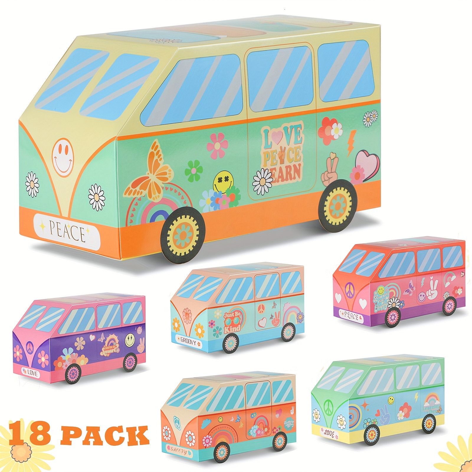 retro groovy gift boxes school student rewards cute truck - Temu South ...