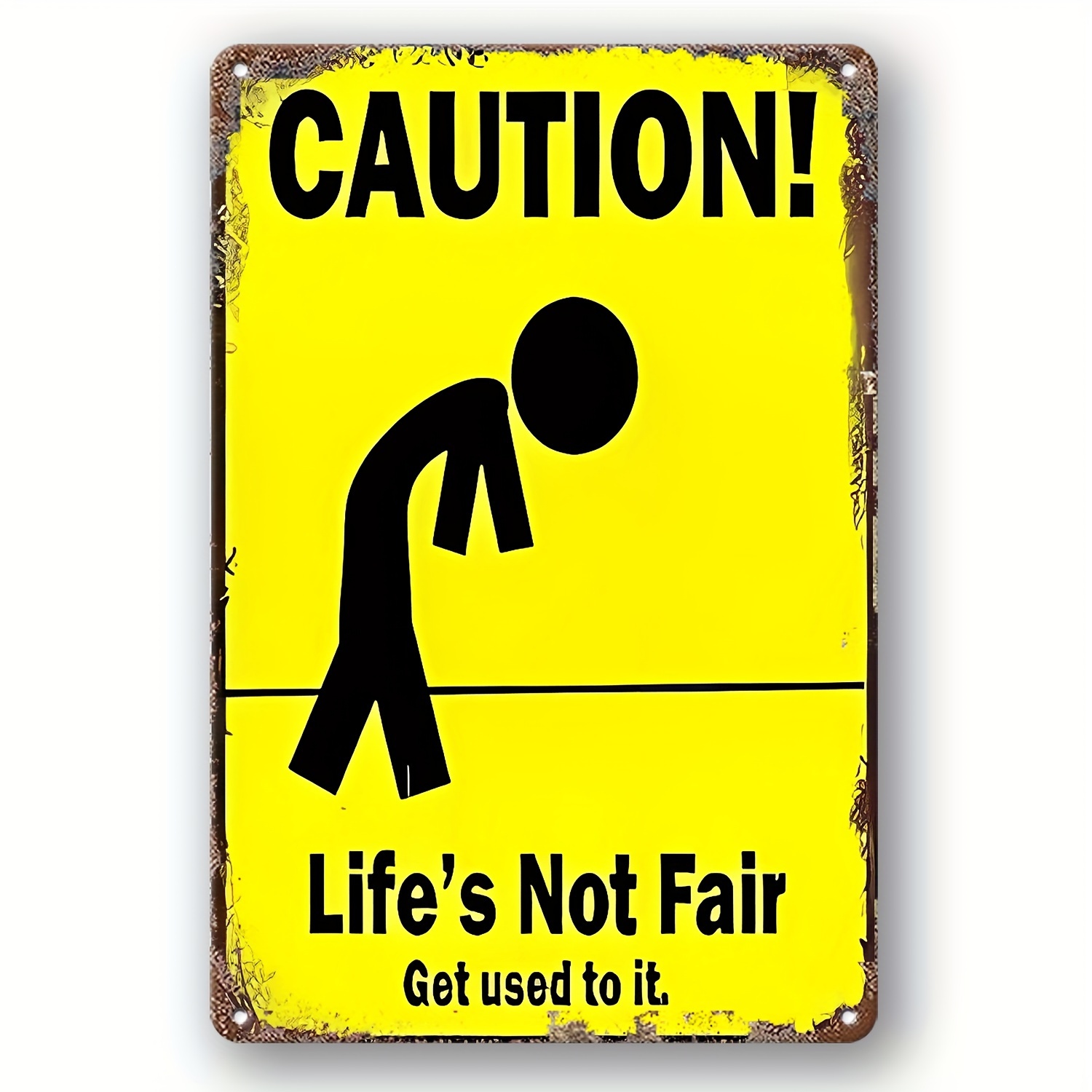 Metal Sign Life's Fair Get Used Tin Signs Wall Decor Fun - Temu Canada