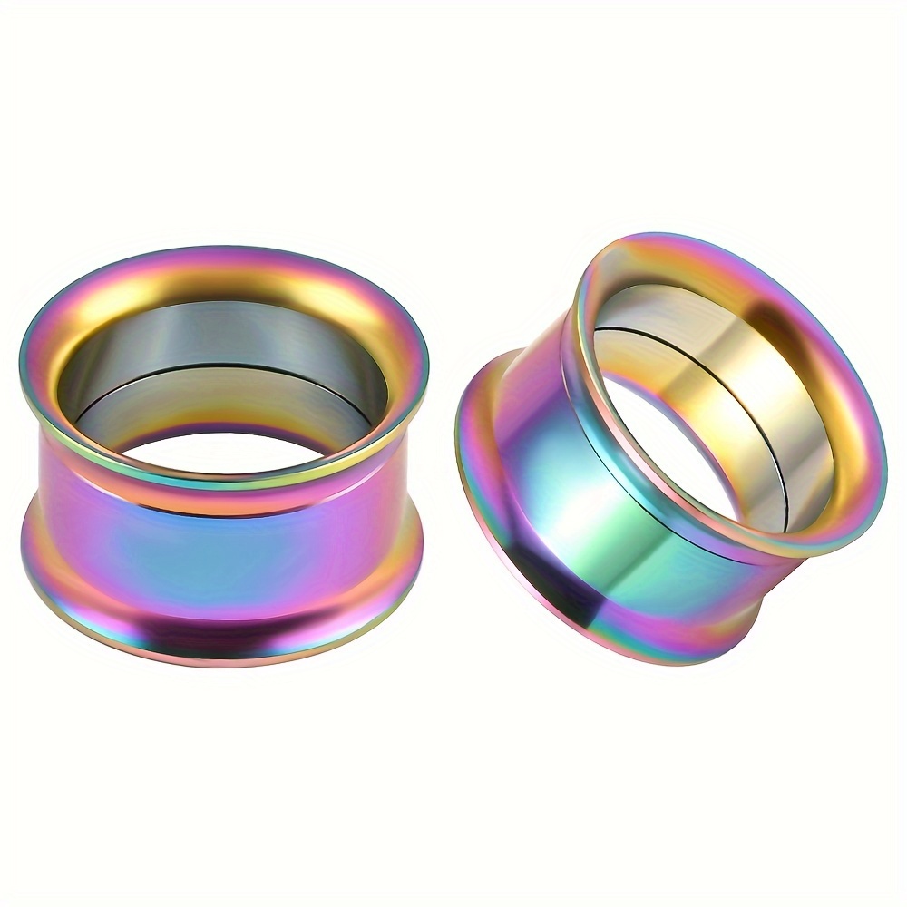 Round Double Flared Ear Plugs Gauges Set 316 Stainless Steel - Temu ...