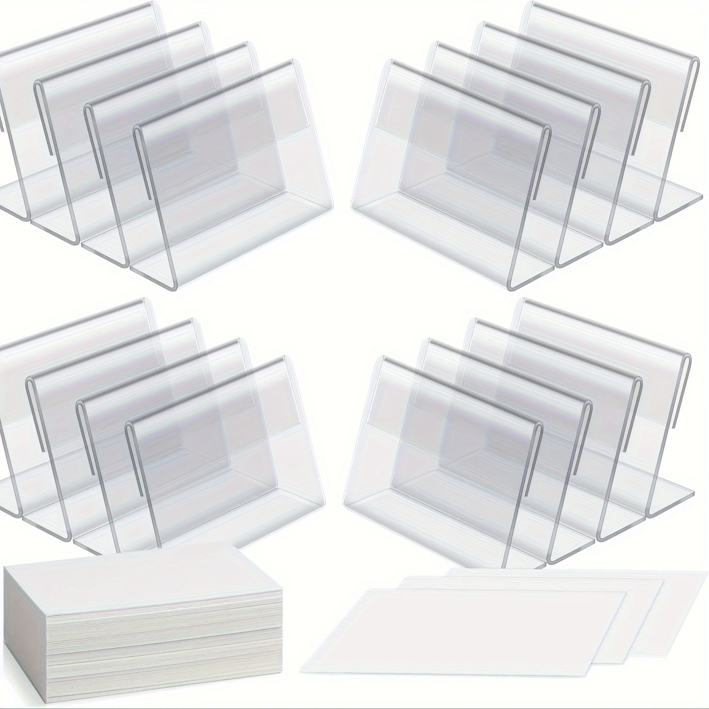 Mini Transparent Sign Display Stand Horizontal Tilt L shaped - Temu