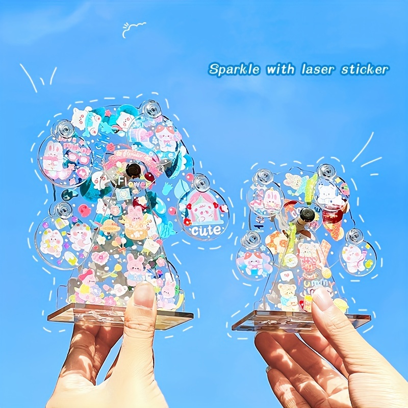 Cute Kawaii Acrylic Rotating Wheel Diy Desktop - Temu Canada