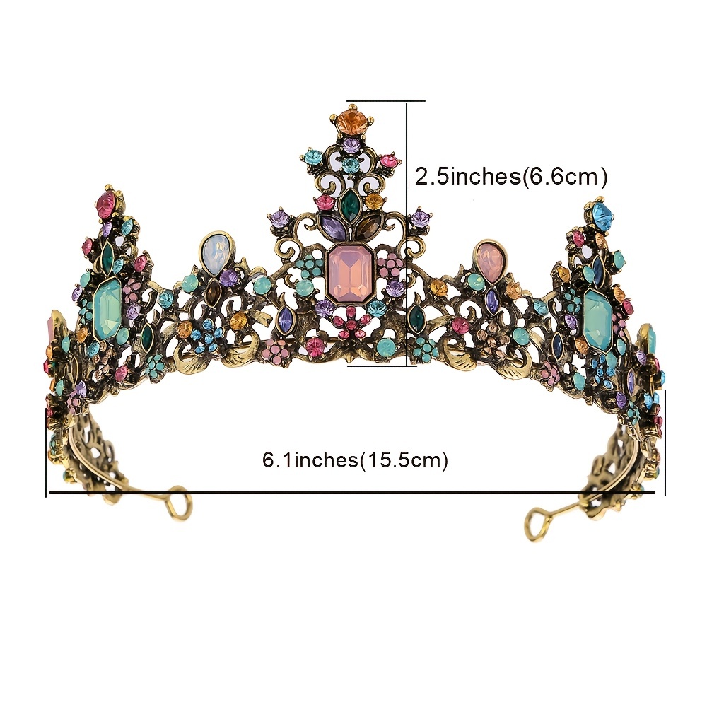 Girls Vintage Queen Tiaras Crowns Princess Crown Birthday - Temu