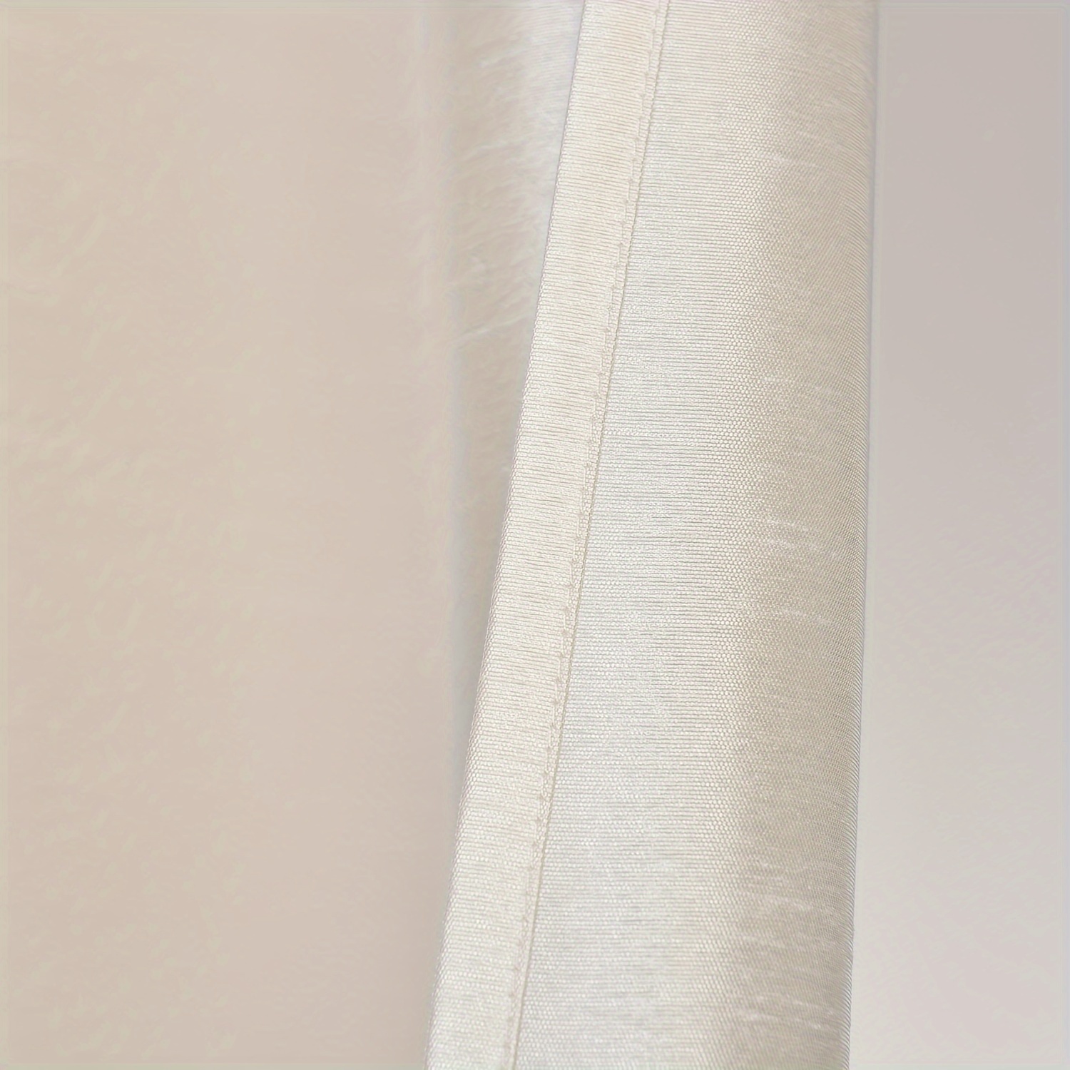 Faux Silk Solid Color Curtain Window Treatment Grommet Top - Temu ...