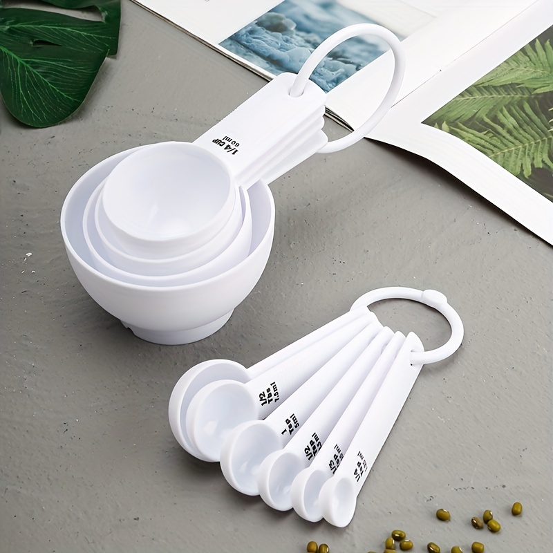 4pcs measuring cup, 6pcs measuring spoon, plastic baking set, measuring ...