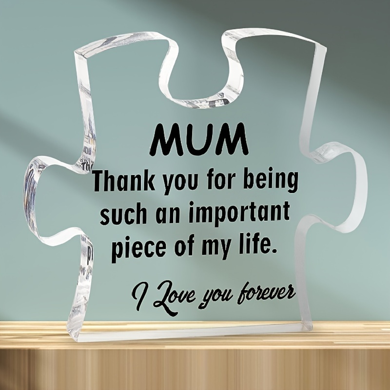 Mum Puzzle shaped Acrylic Plaque Gifts Mum Christmas - Temu United Emirates