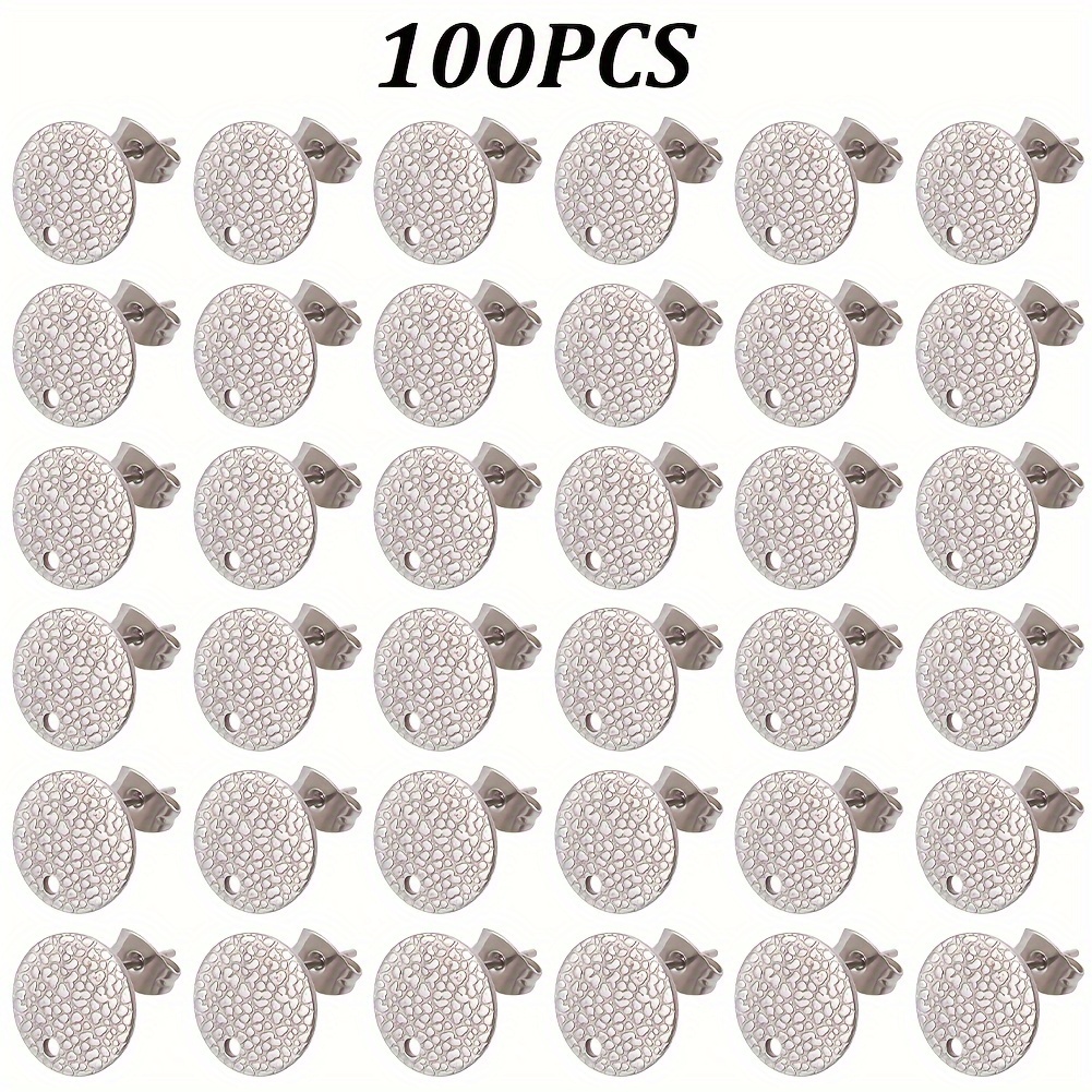 304 Stainless Steel Ear Stud Findings Ear Nuts/earring Backs - Temu ...