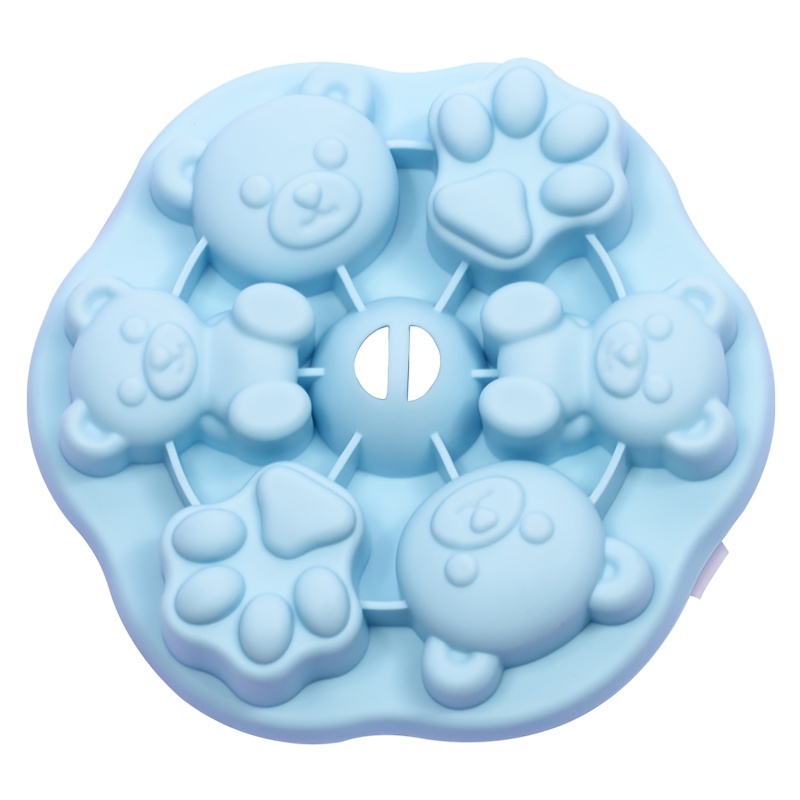 Creative Silicone Ice Cream Mold Cute Cartoon Bear Ice Maker - Temu ...