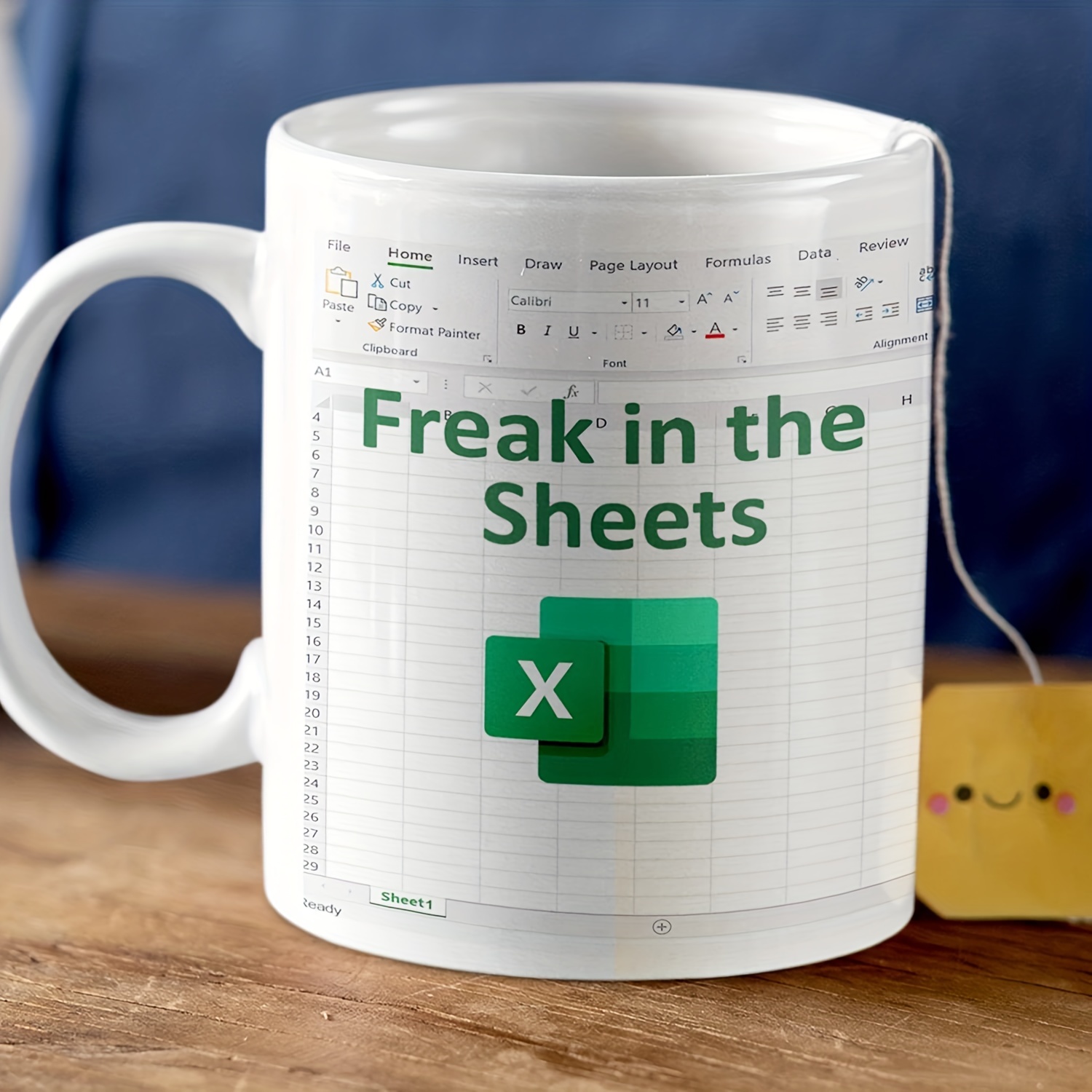 Freak In The Sheets Excel Coffee Mug, Funny Spreadsheet Excel Mug Great ...