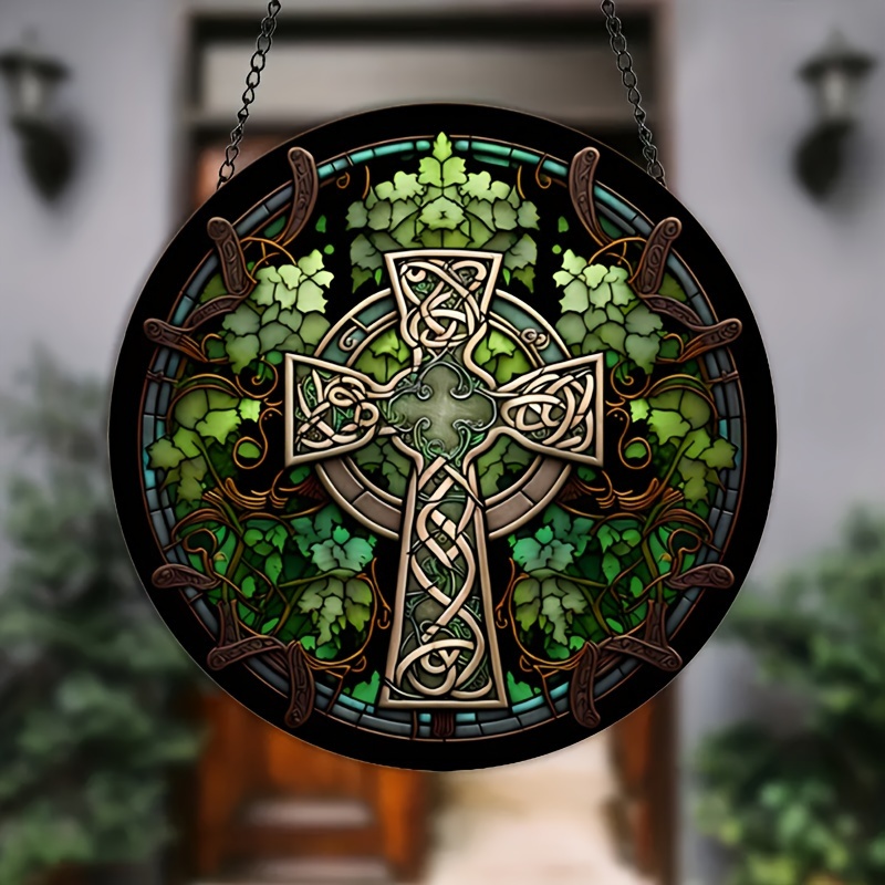Acrylic Christian Art Cross Pendant Premium Mysterious Home - Temu Canada
