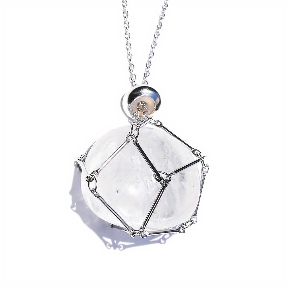 Creative Irregular Natural Crystal Stone Holder Pendant - Temu Ireland