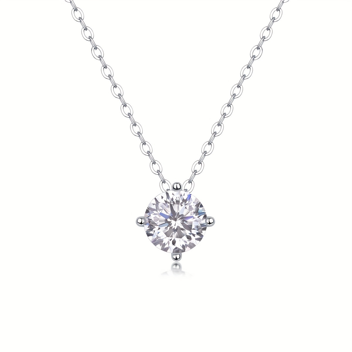 Collar Con Colgante Lujoso De Moissanita Con - Temu Mexico