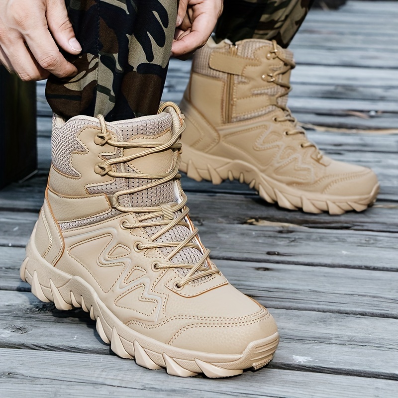 Men's Tactical Boots Wear resistant Non slip Combat Boots - Temu New ...
