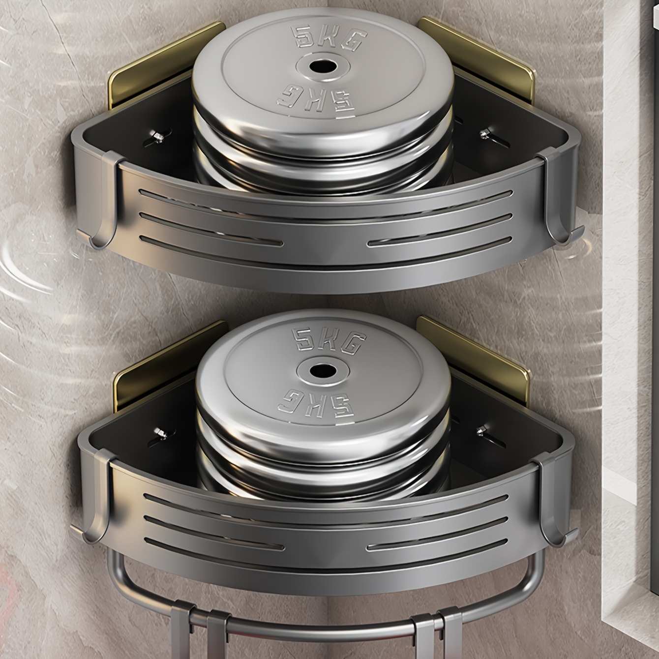 Wall mounted Bathroom Storage Rack Toiletries Without - Temu