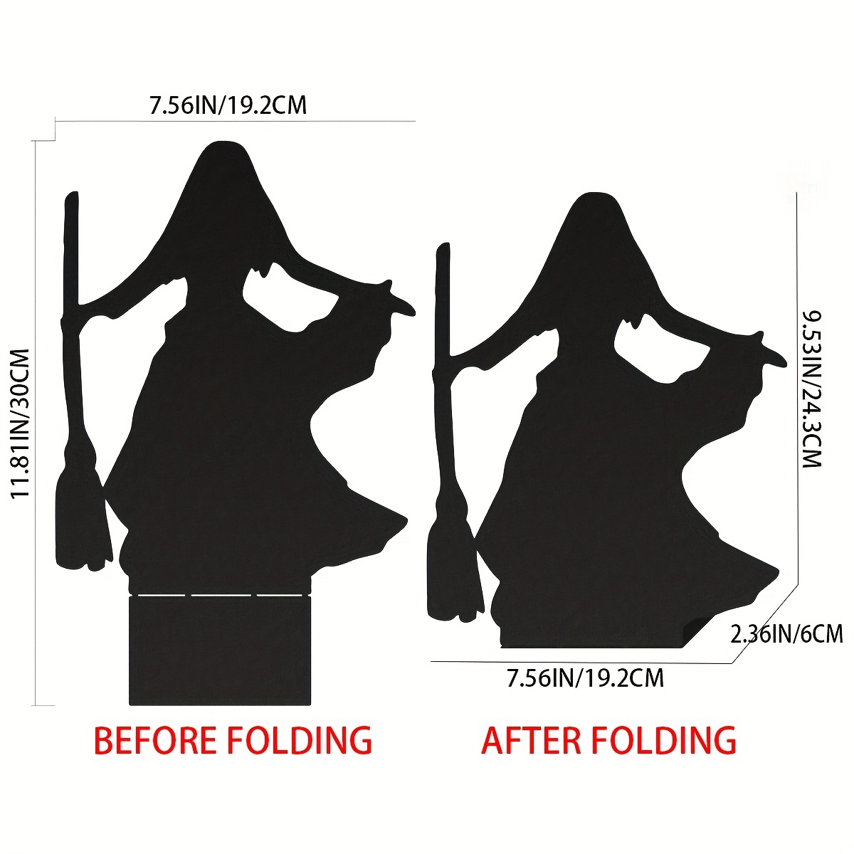 Halloween Decorations Witch Sisters Tabletop Figures Shadow - Temu