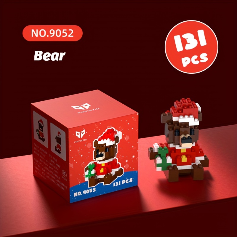 Christmas Ornaments Santa Claus Building Blocks Gift - Temu United Kingdom