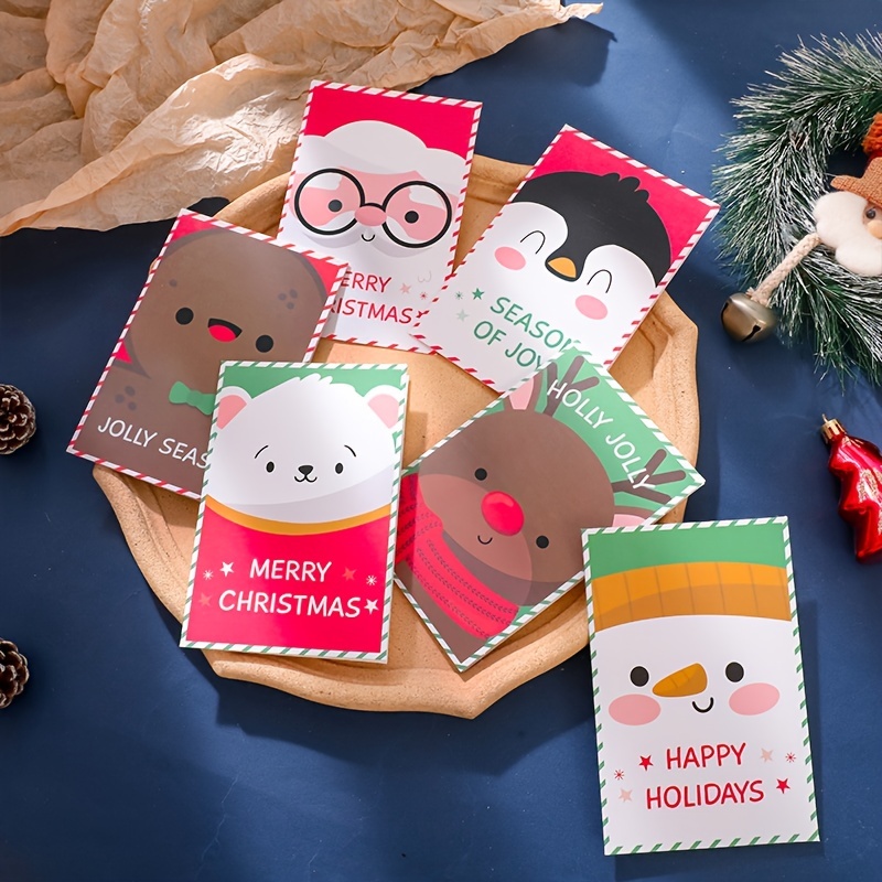 Set 6pcs Christmas Greeting Cards 6 Sets With Envelope - Temu Australia