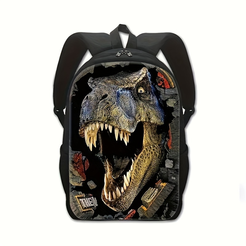 Casual Dinosaur Pattern Backpack School Bag Laptop Backpack - Temu Ireland