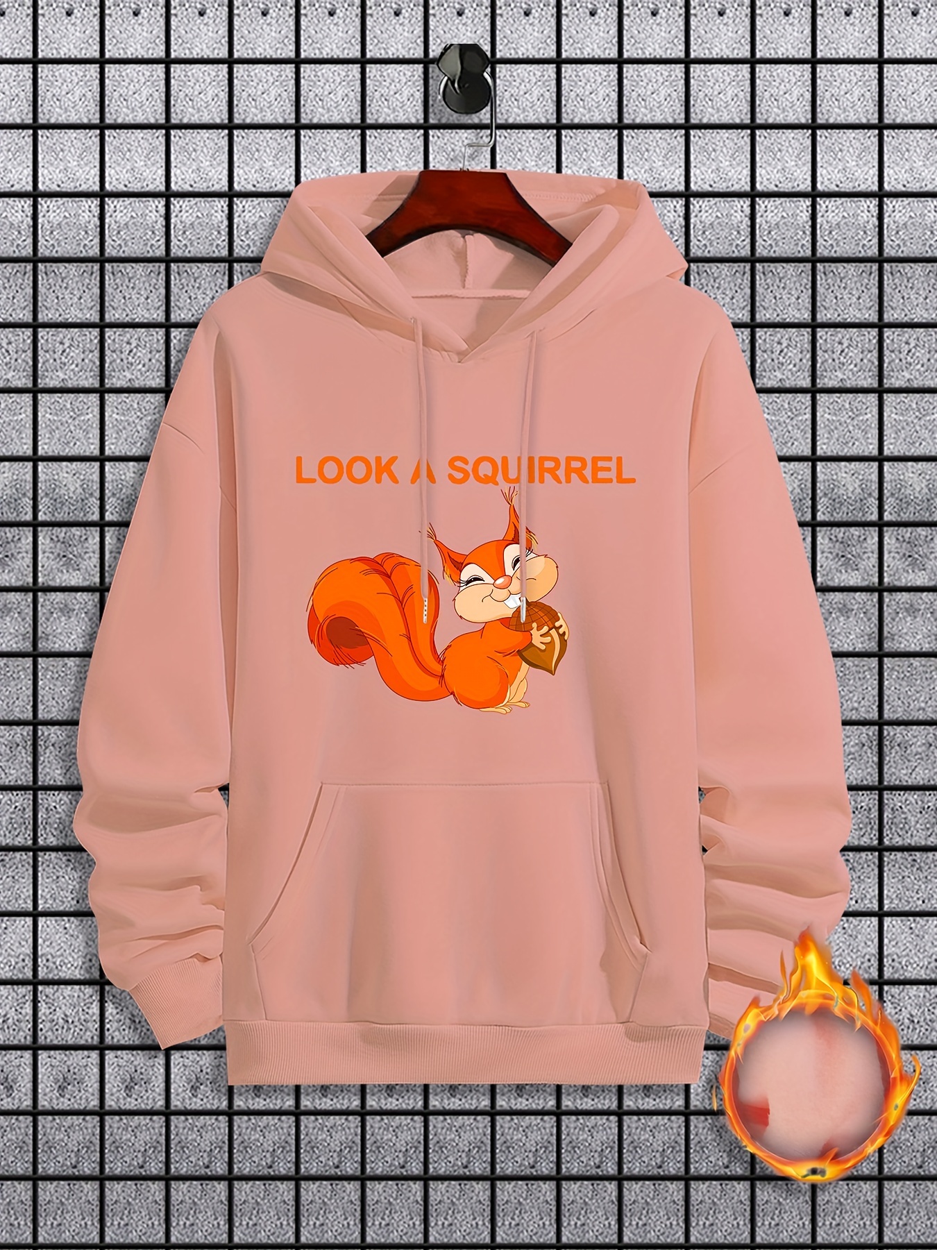 Men's Long Sleeve Squirrel Print Hoodies Street Casual - Temu South Africa