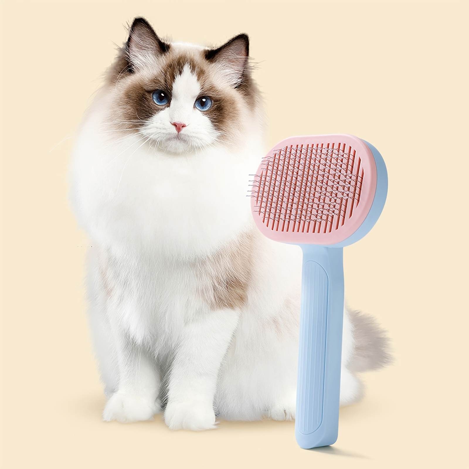 Gentle Effective Reusable Cat Needle Comb Easy Hair Removal - Temu ...
