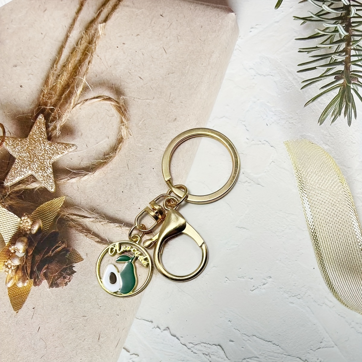 Cute Fruit Keychain Alloy Key Chain Ring Bag Backpack Charm - Temu ...