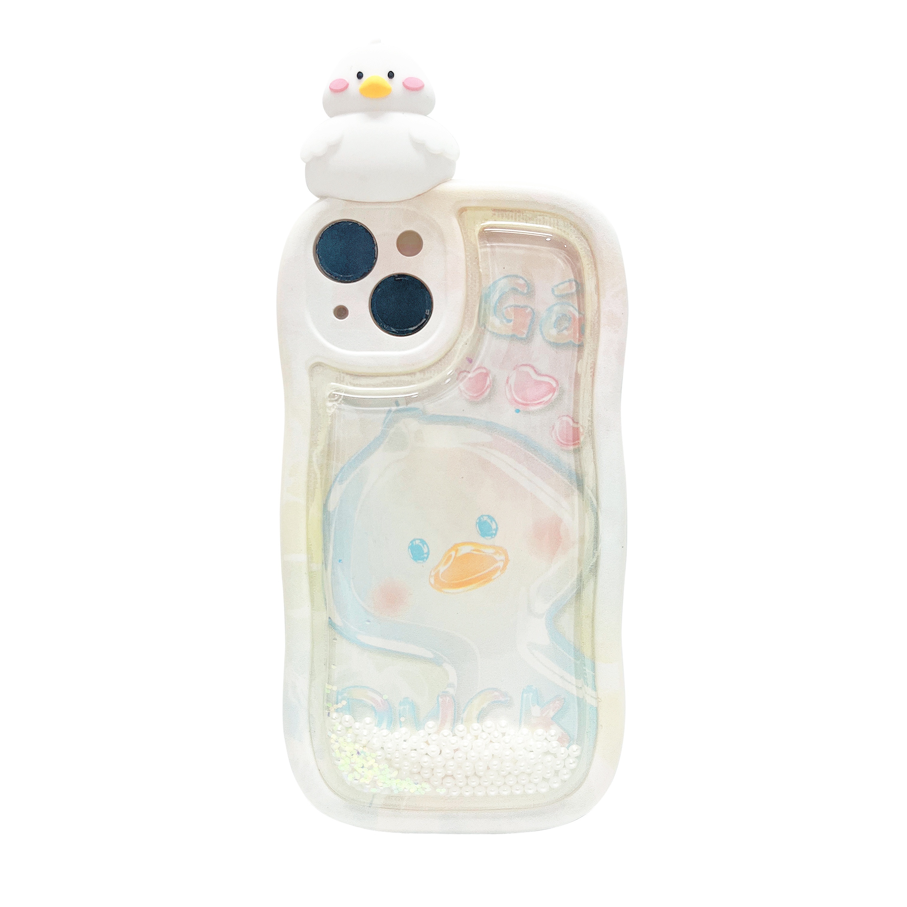Quicksand Shell Three dimensional Duck Design For Iphone - Temu Australia
