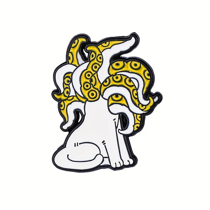 Cute Anime Marine Creature Decorative Brooch For Men - Temu United Kingdom