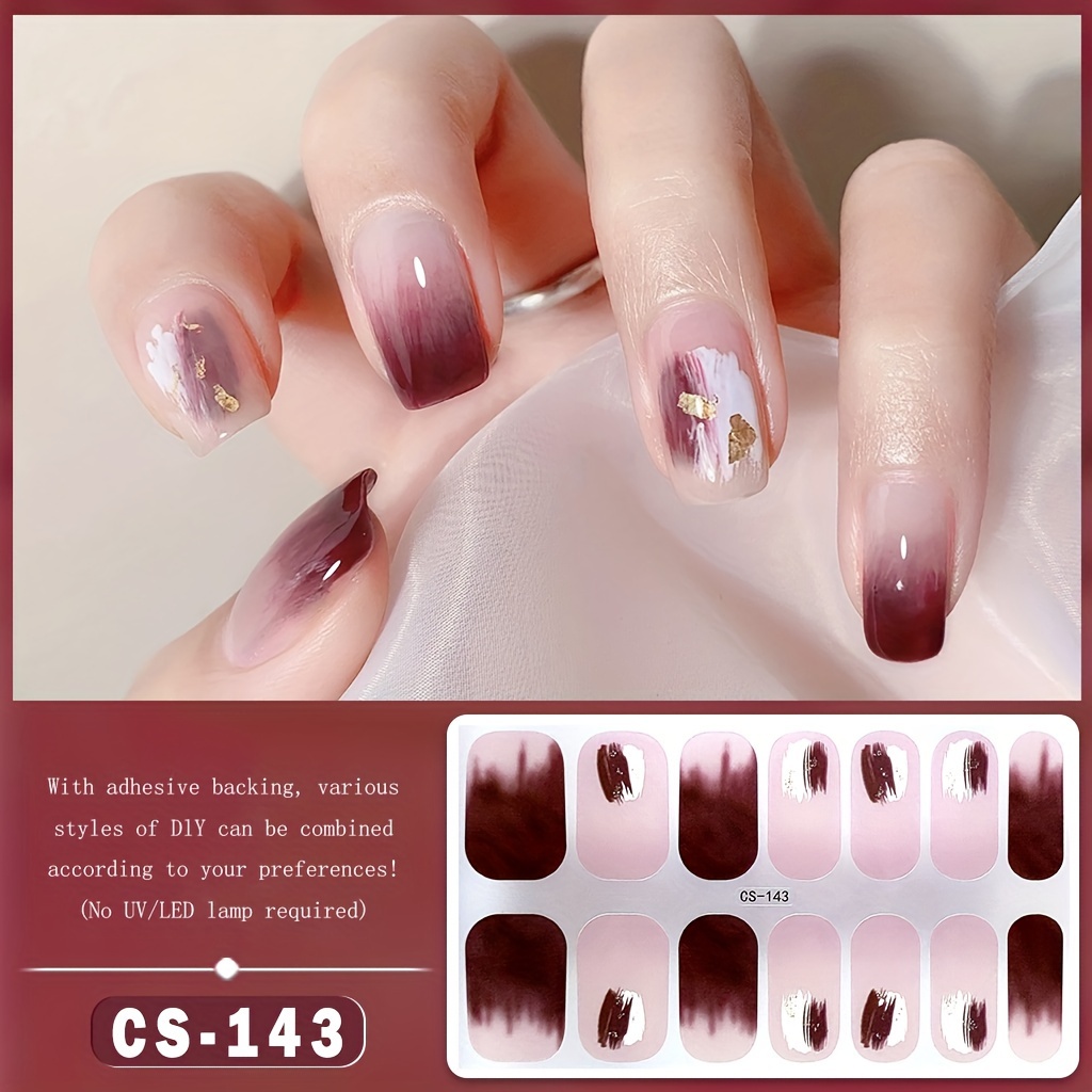 Stick on nail polish strips store