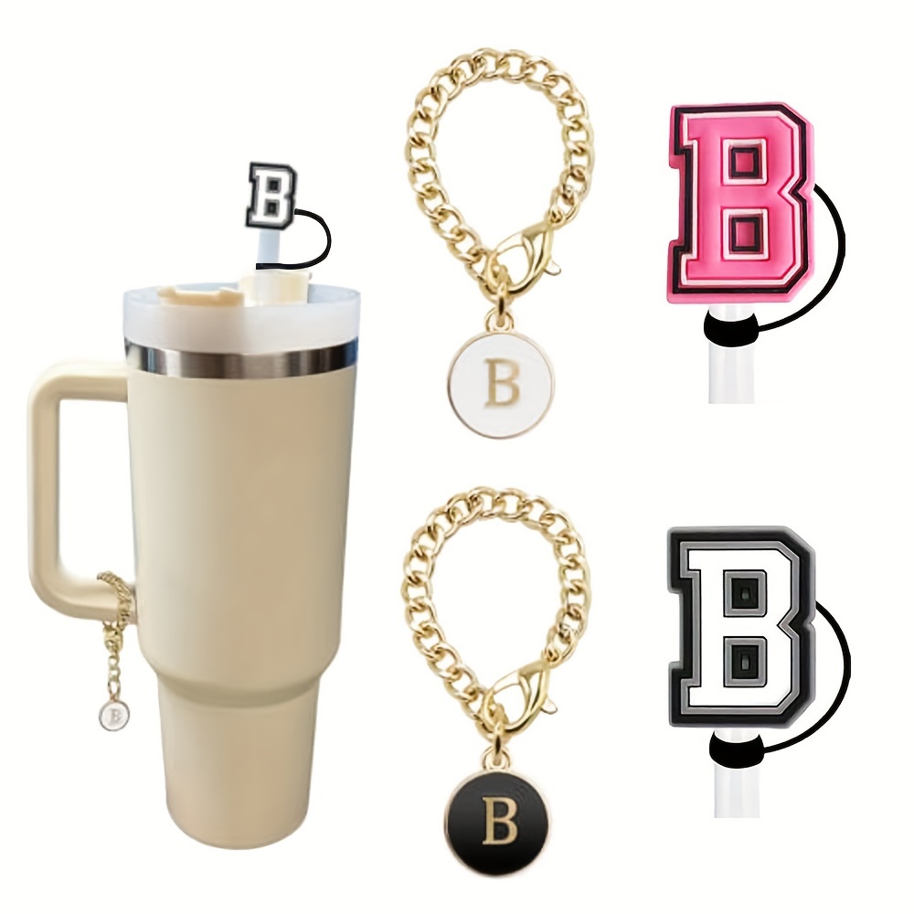 Straw Cover Stanley Cup 30 Straw Topper Initial Personalized - Temu Ireland