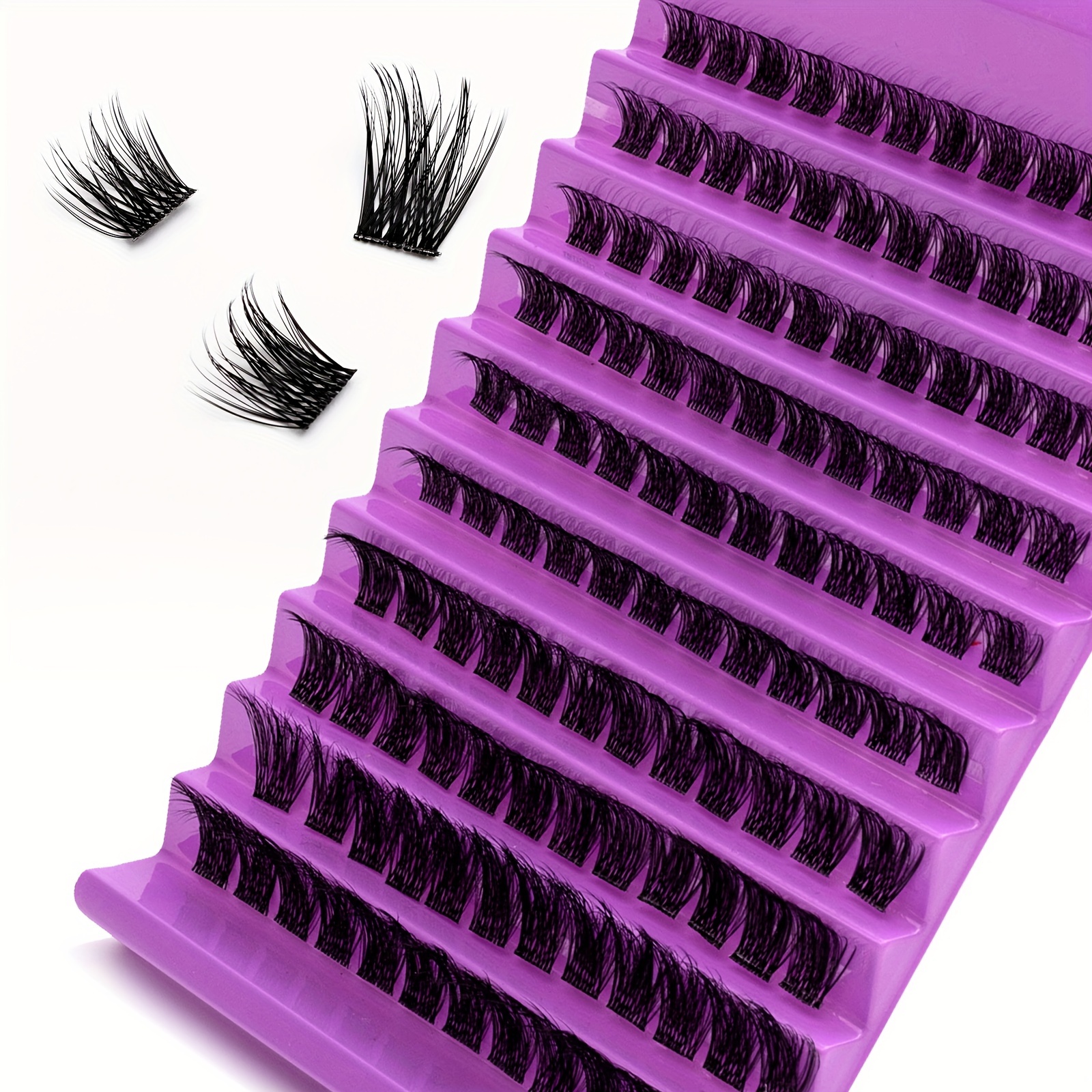 Individual Eyelash Clusters Russian Volume Faux Mink Eyelash - Temu ...