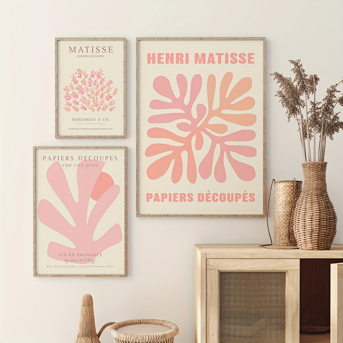 Preppy Canvas Print Posters Geometric Abstract Canvas Wall - Temu Germany