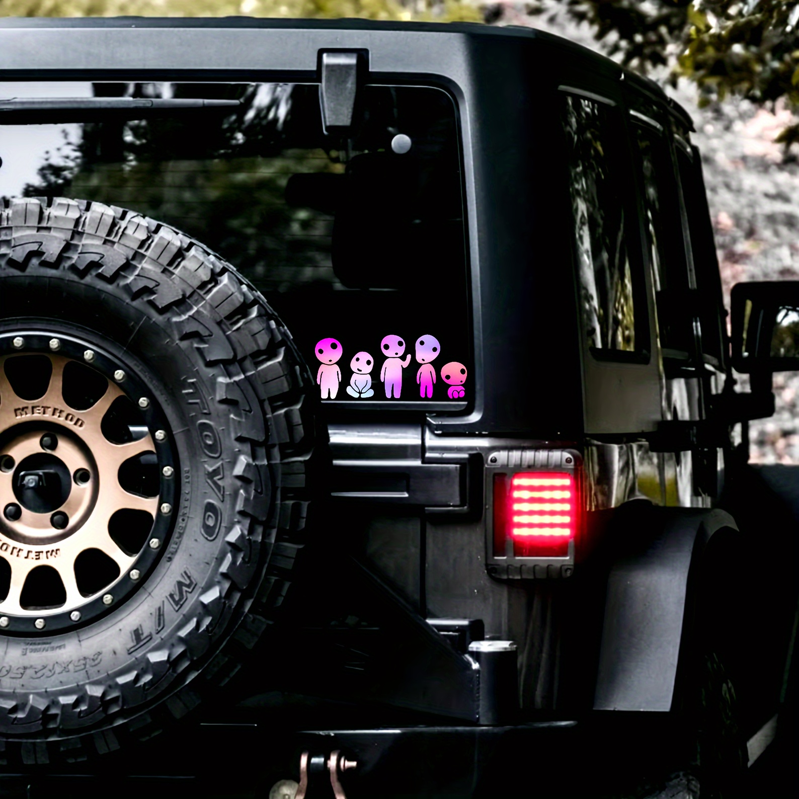 Anime Car Stickers, Bumper Stickers, Reflective Waterproof Laser Vinyl ...