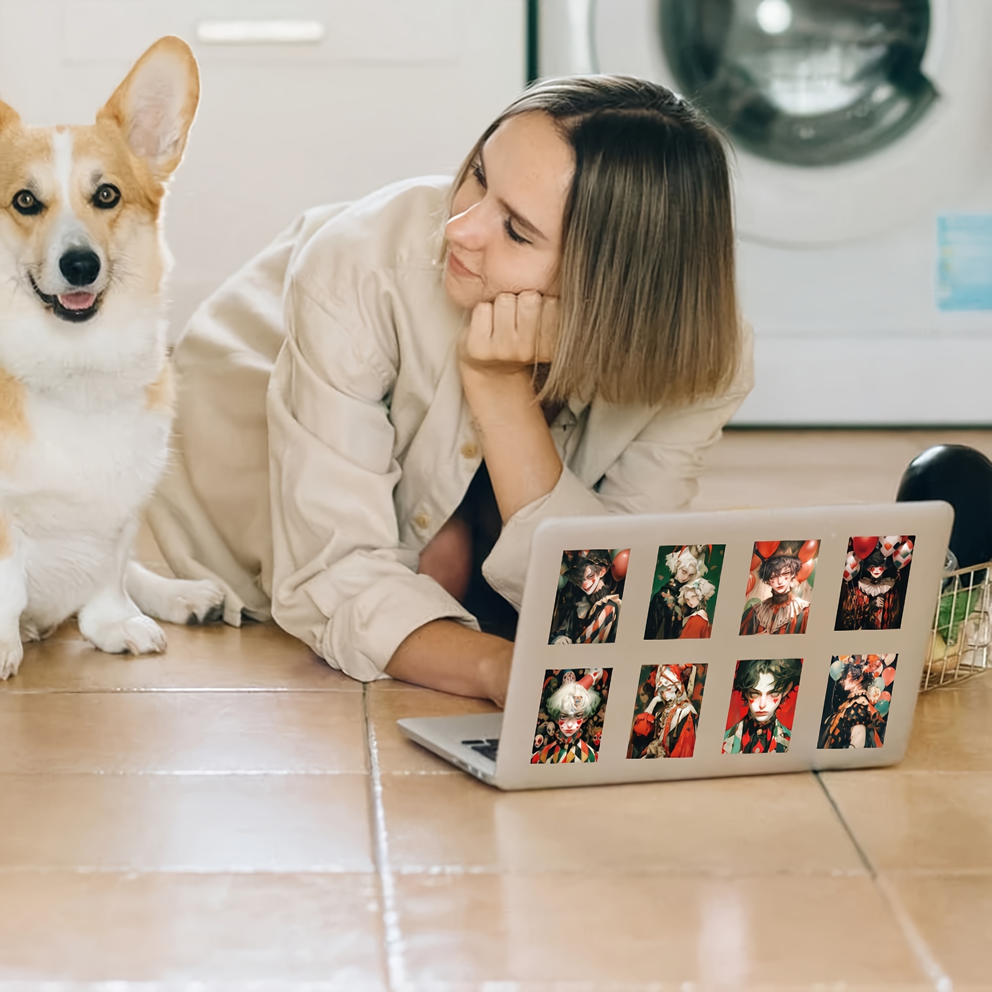 60 Stk Seje Kreative Joker klistermærker Vandtætte Søde - Temu Denmark