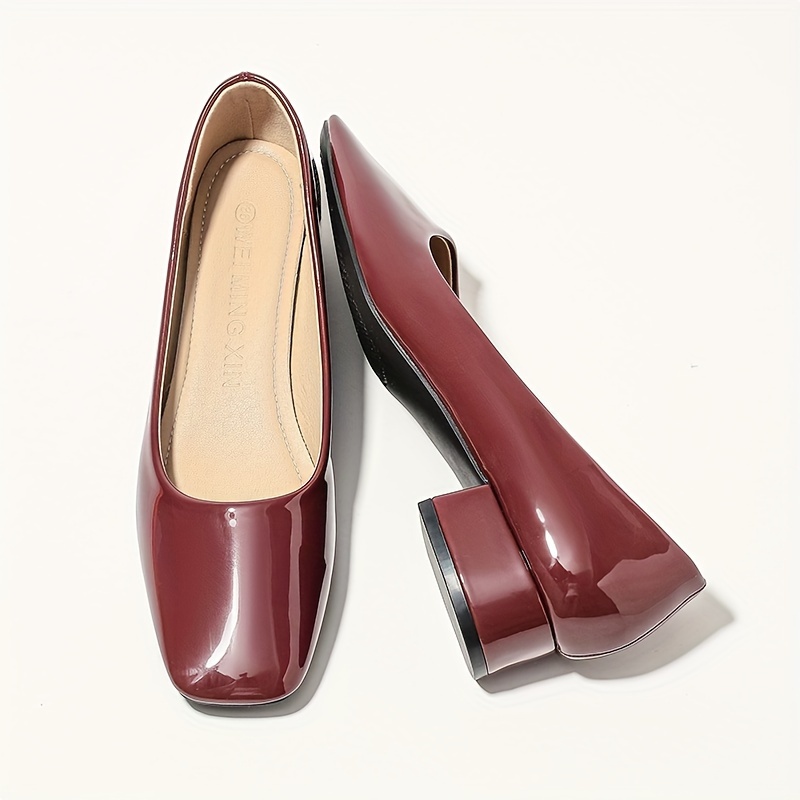 Women's Solid Color Pumps Shallow Mouth Casual Slip Shoes - Temu United ...