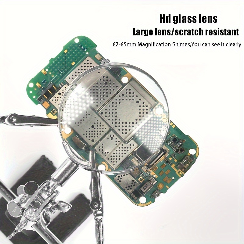 1pc magnifying glass bracket crocodile degree rotation adjustable ...