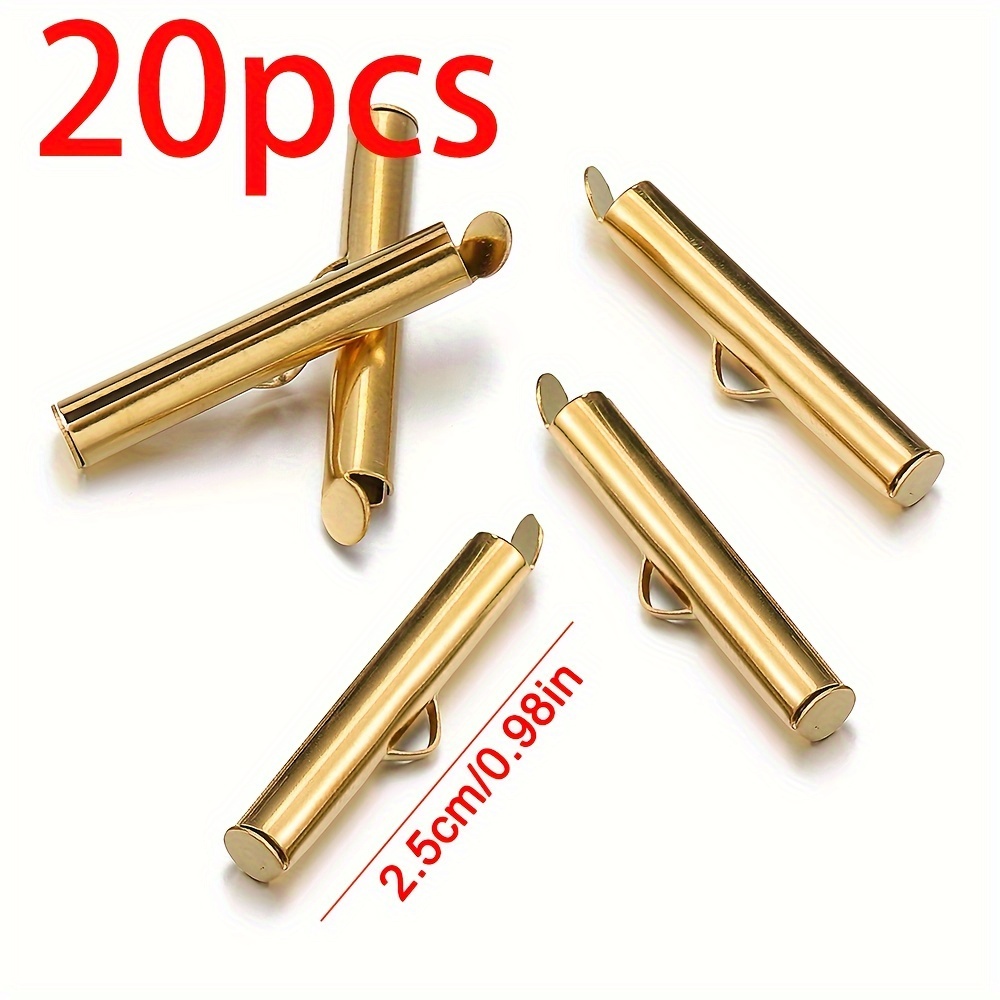 Stainless Steel Slide Clasp Tubes Slider End Crimp Tube - Temu United ...