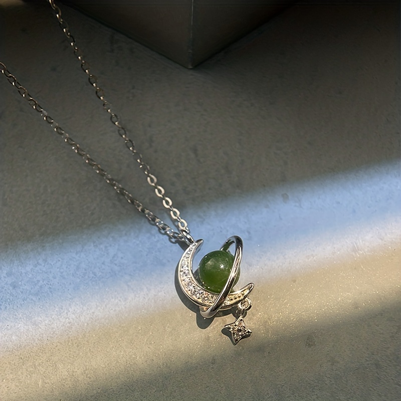 Moon Design Necklace, Super Celestial Planet Pendant Necklace For Women ...