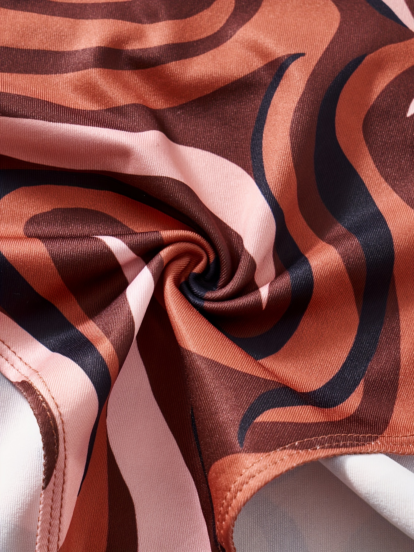 Graphic Print Ring Linked Bodysuit Sexy Halter Neck Backless - Temu New ...