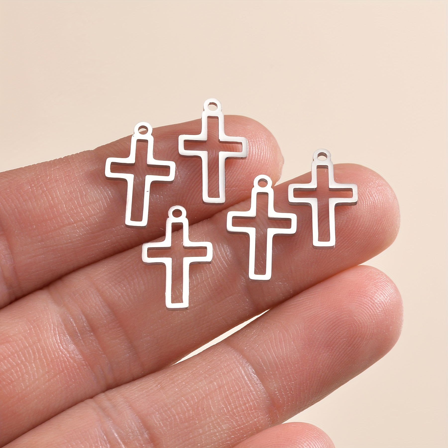 Hollow Cross Pendant For Necklace Bracelet Earrings - Temu United Kingdom
