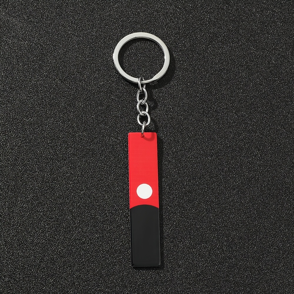 1pc mens contrast color keychain acrylic hanging key ring pendant for ...