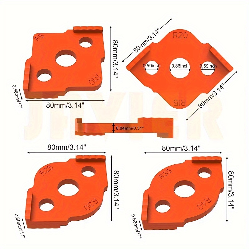 Wood Panel Radius R Plate Router Table Bit Corner Jig - Temu