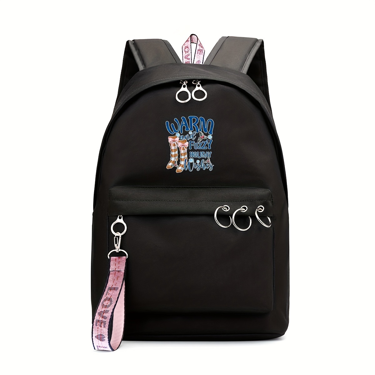 Kawaii Cute Print Backpack, Preppy College School Daypack, Travel ...