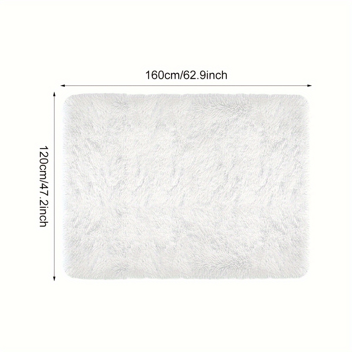 Plush Living Room Shag Area Rugs Extra Soft Solid Color Non - Temu New ...