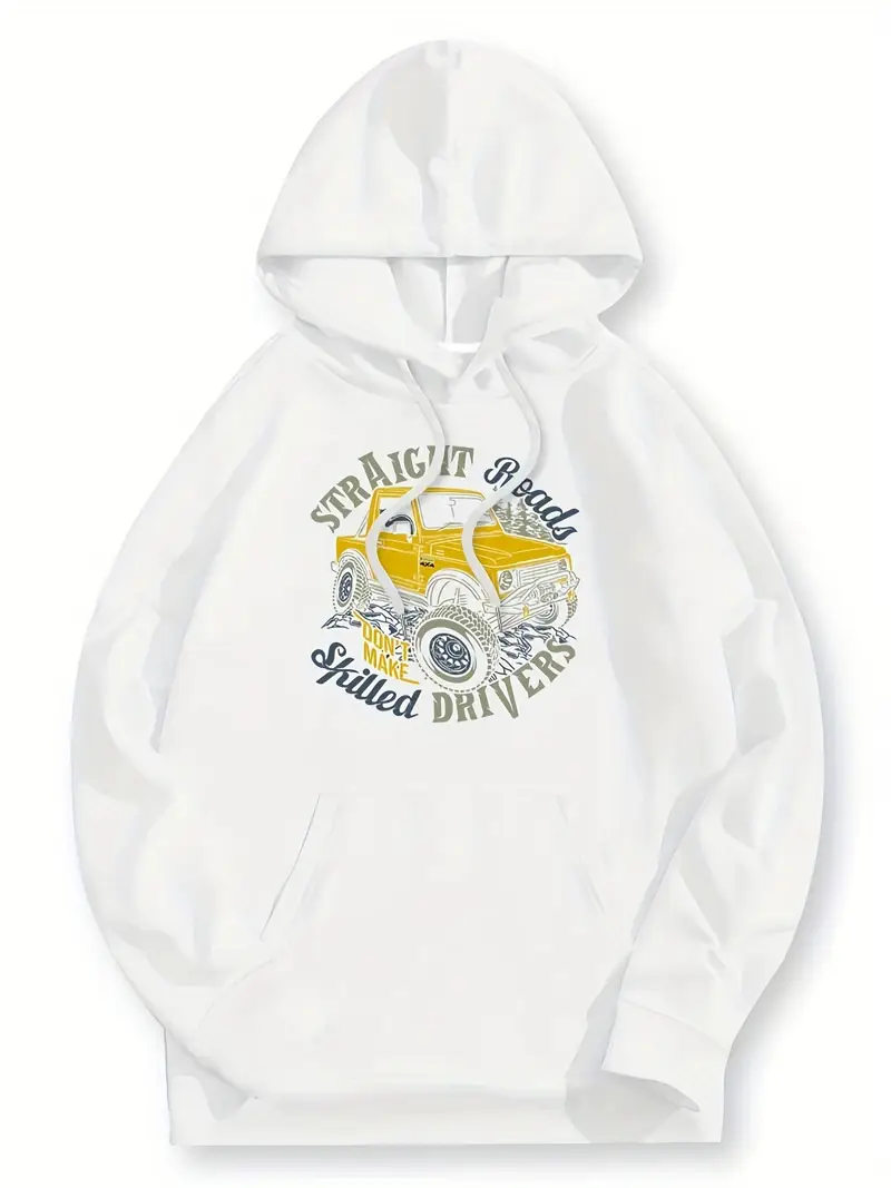 Car Slogan Print Hoodies Men Graphic Sweatshirt Kangaroo Temu Australia