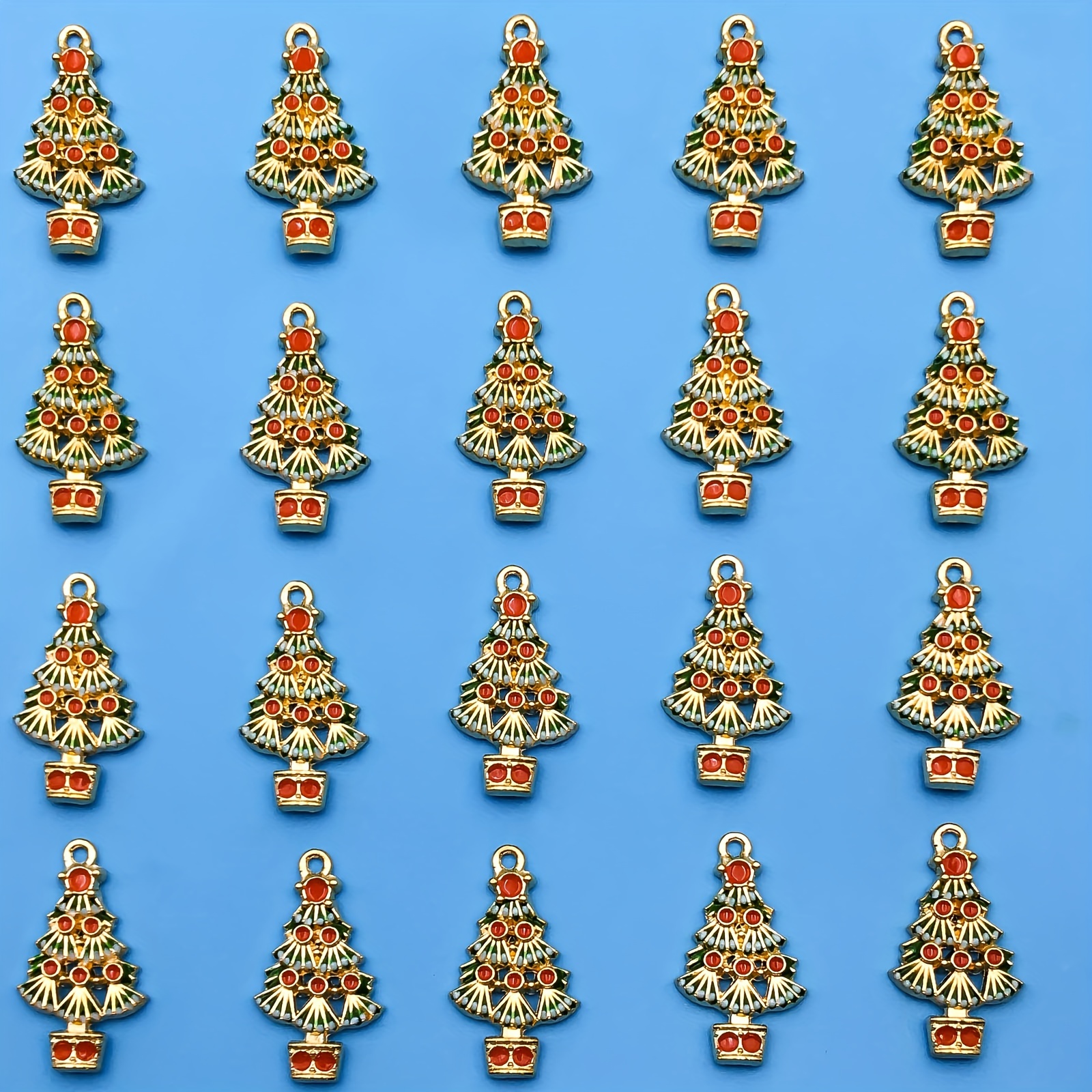 11styles Christmas Tree Garland Charms Enamel Alloy Pendants - Temu ...