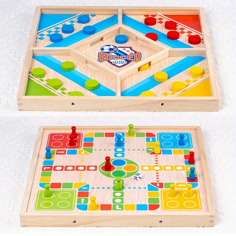 2 in 1 wooden double chess interactive desktop - Temu Australia