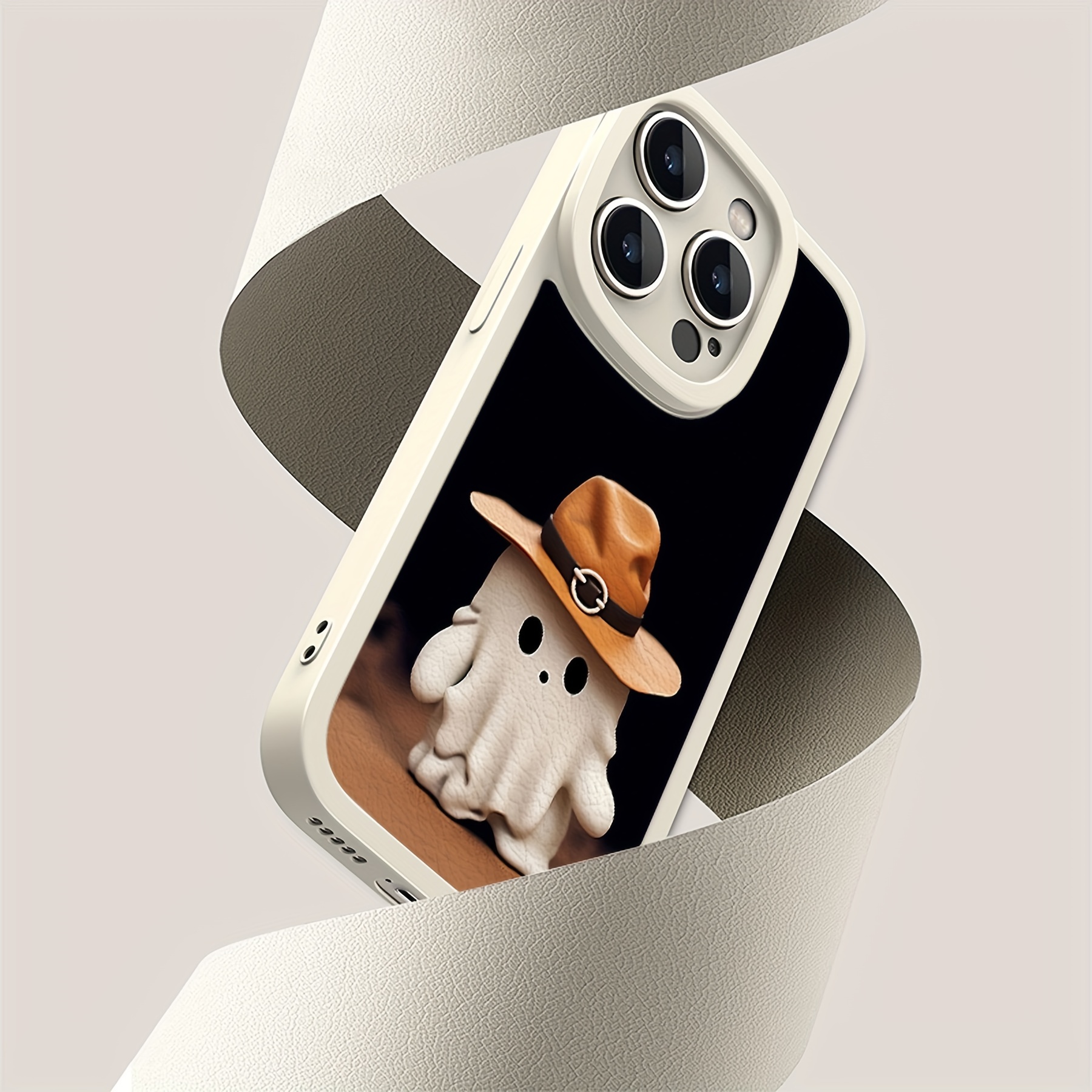 New Halloween Series Ghost Cowboy Creative Pattern Printed - Temu ...