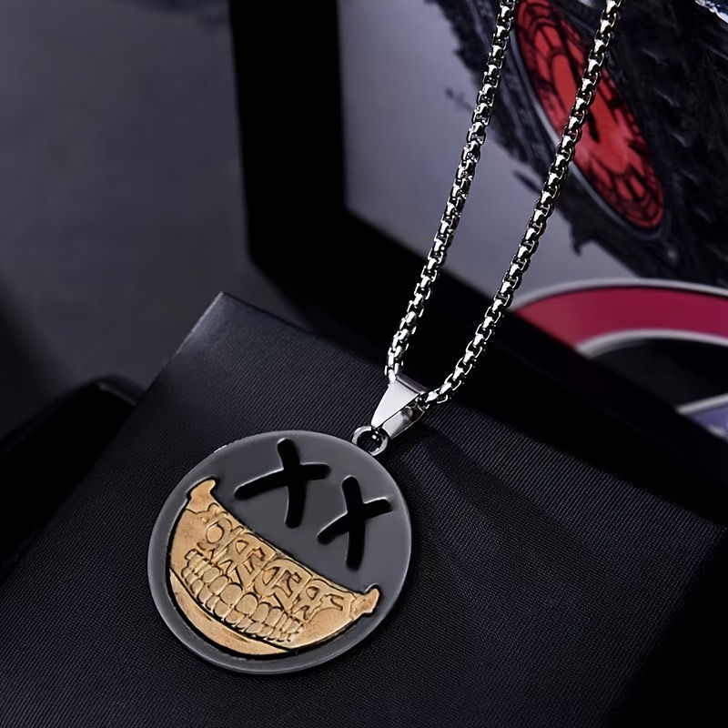 Hip Hop Men's Stainless Steel Chain Necklace Punk Couple's - Temu ...